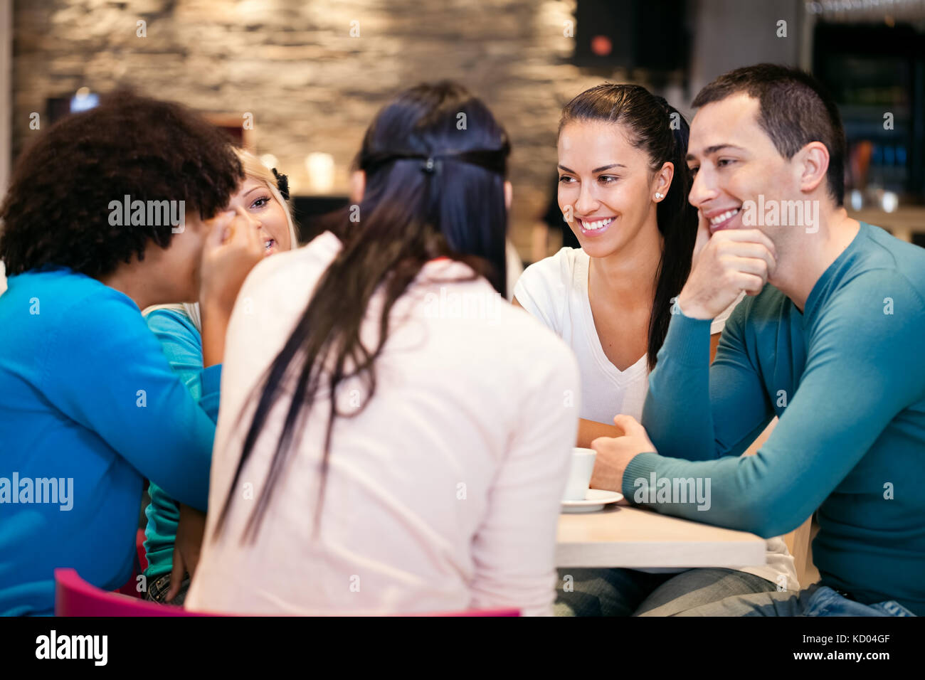 Five friendly people hi-res stock photography and images - Alamy