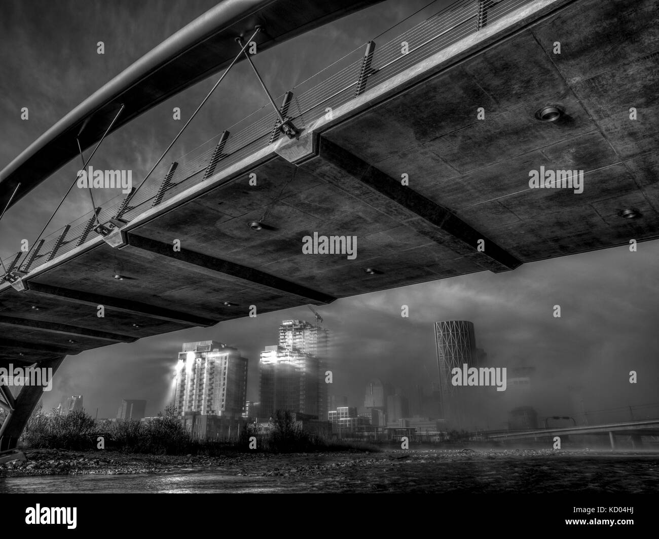 Calgary bridge Black and White Stock Photos & Images - Alamy