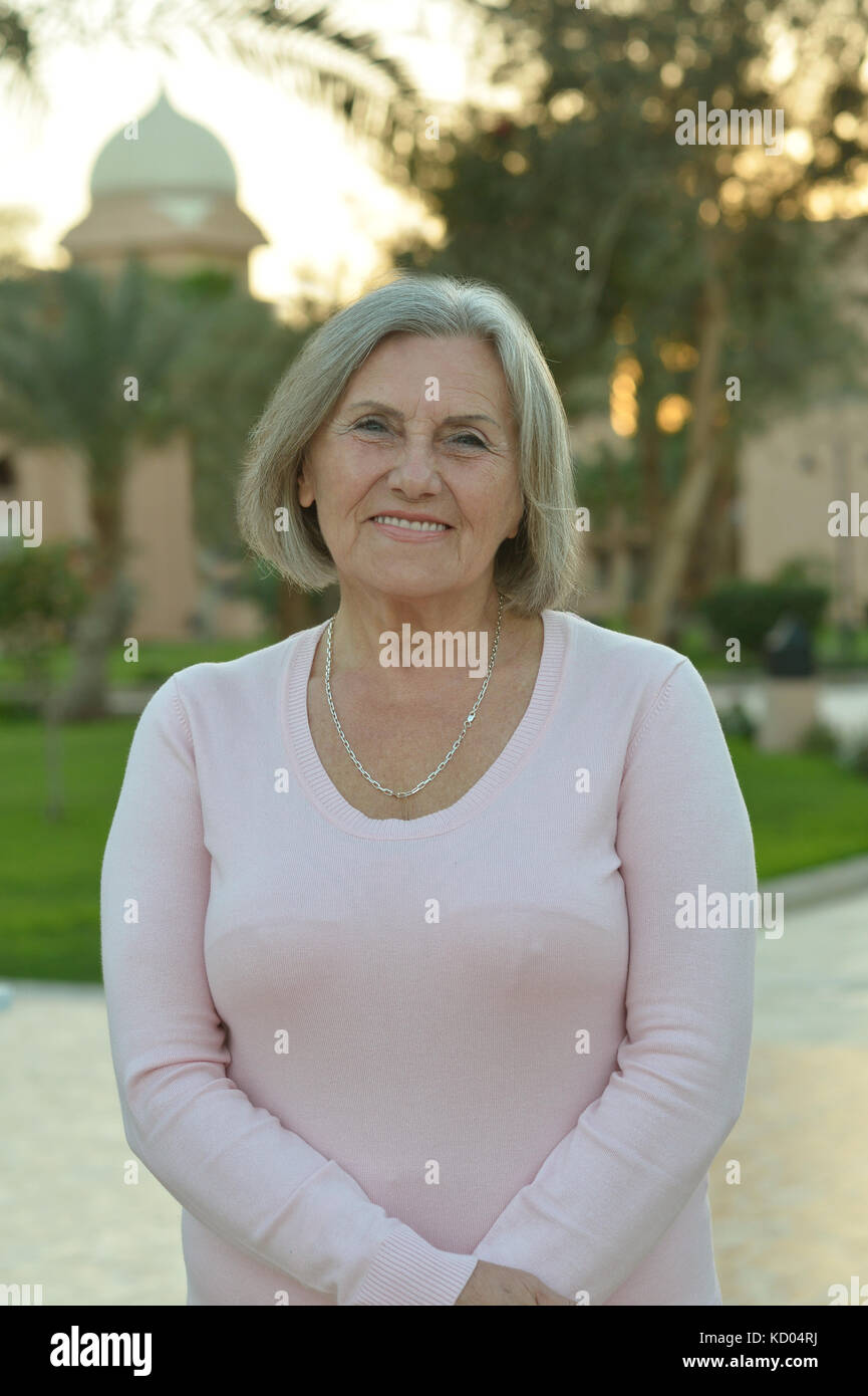 Beautiful senior woman Stock Photo - Alamy