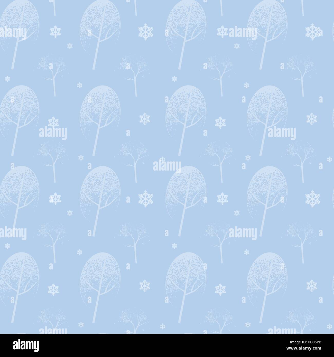 Christmas Seamless Pattern Snowy Tree Winter Holidays Ornament Wrapping ...