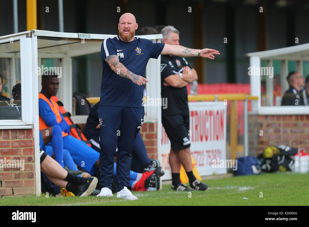 Romford manager Paul Martin during Romford vs Hastings United, FA ...