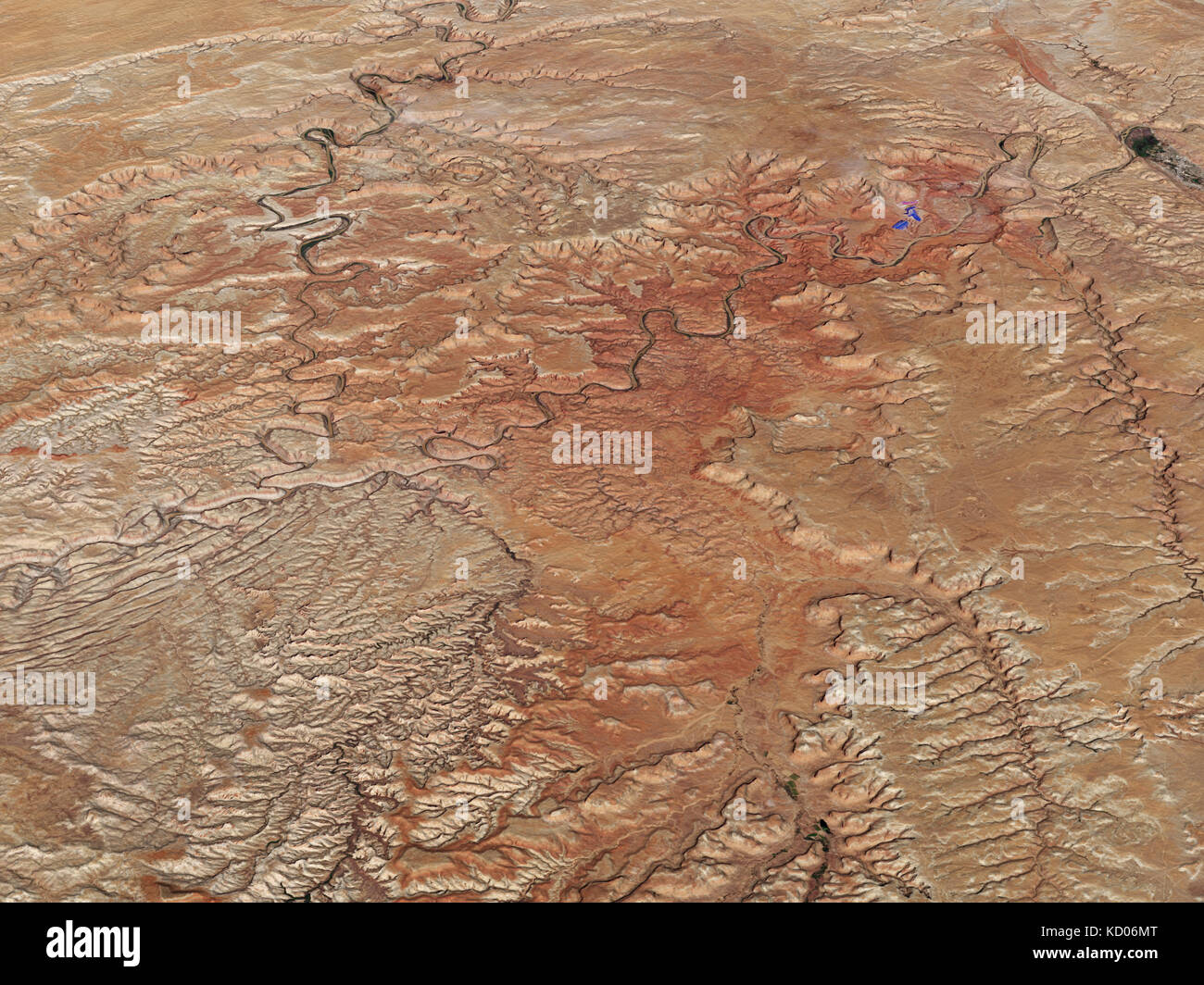 Satellite image of Utah’s Canyonlands National Park Stock Photo - Alamy