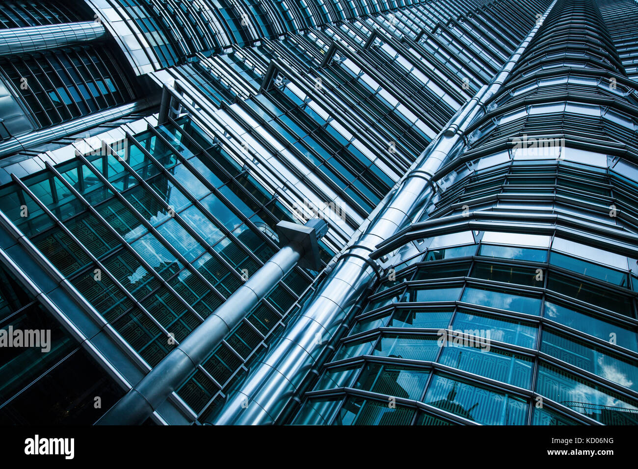 Abstract skyscraper background, The Petronas Towers, Kuala Lumpur Stock ...