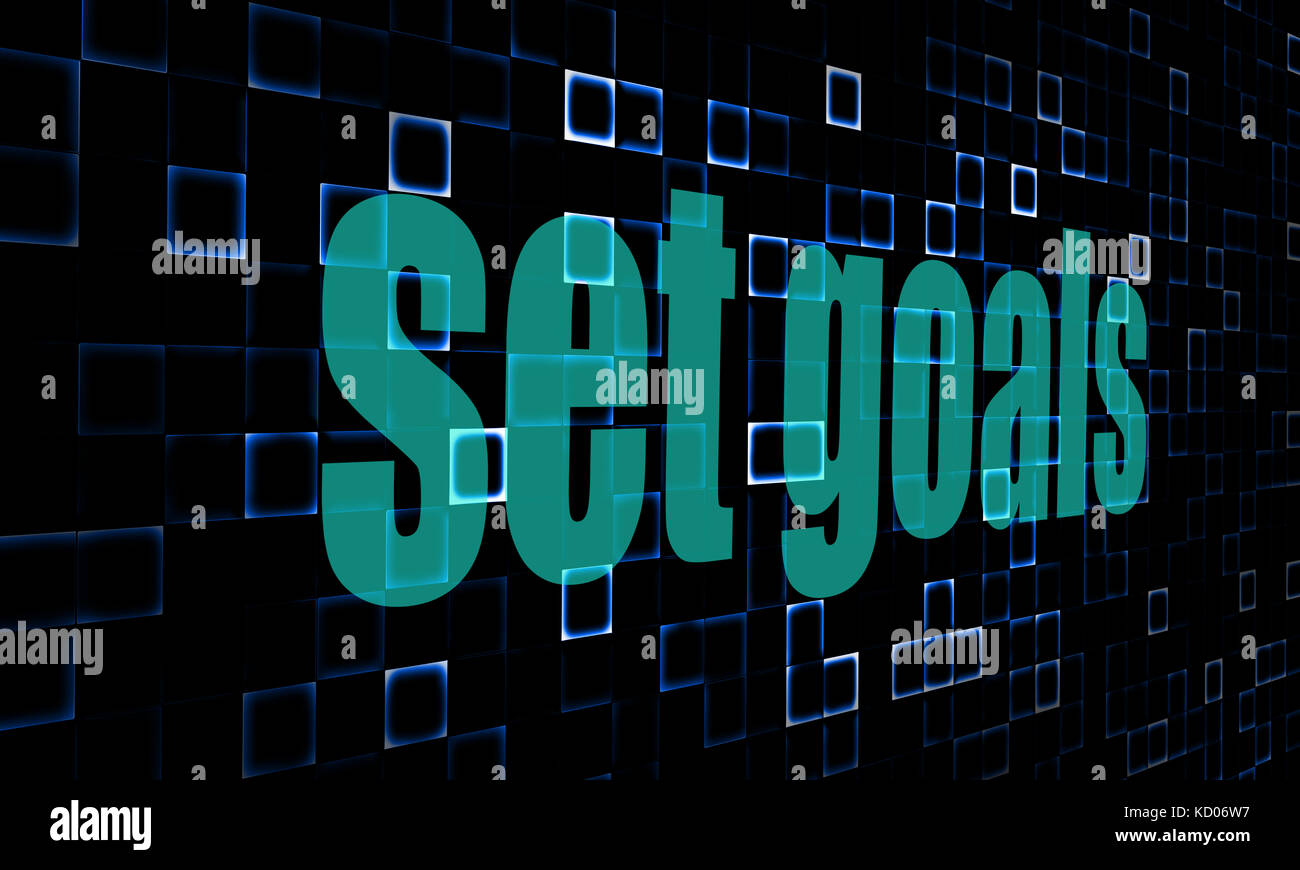 Pixelated words set goals on digital background image with hi-res ...