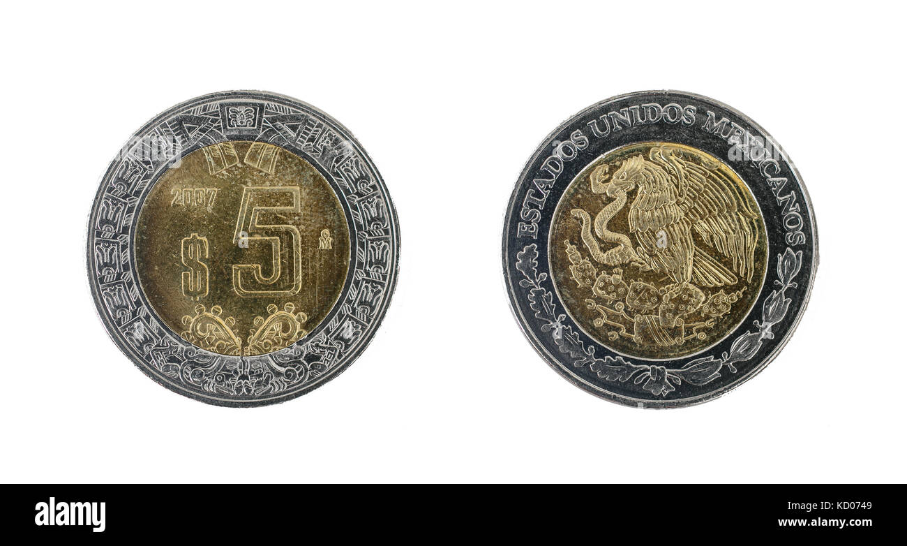 Mexican coin hi-res stock photography and images - Alamy