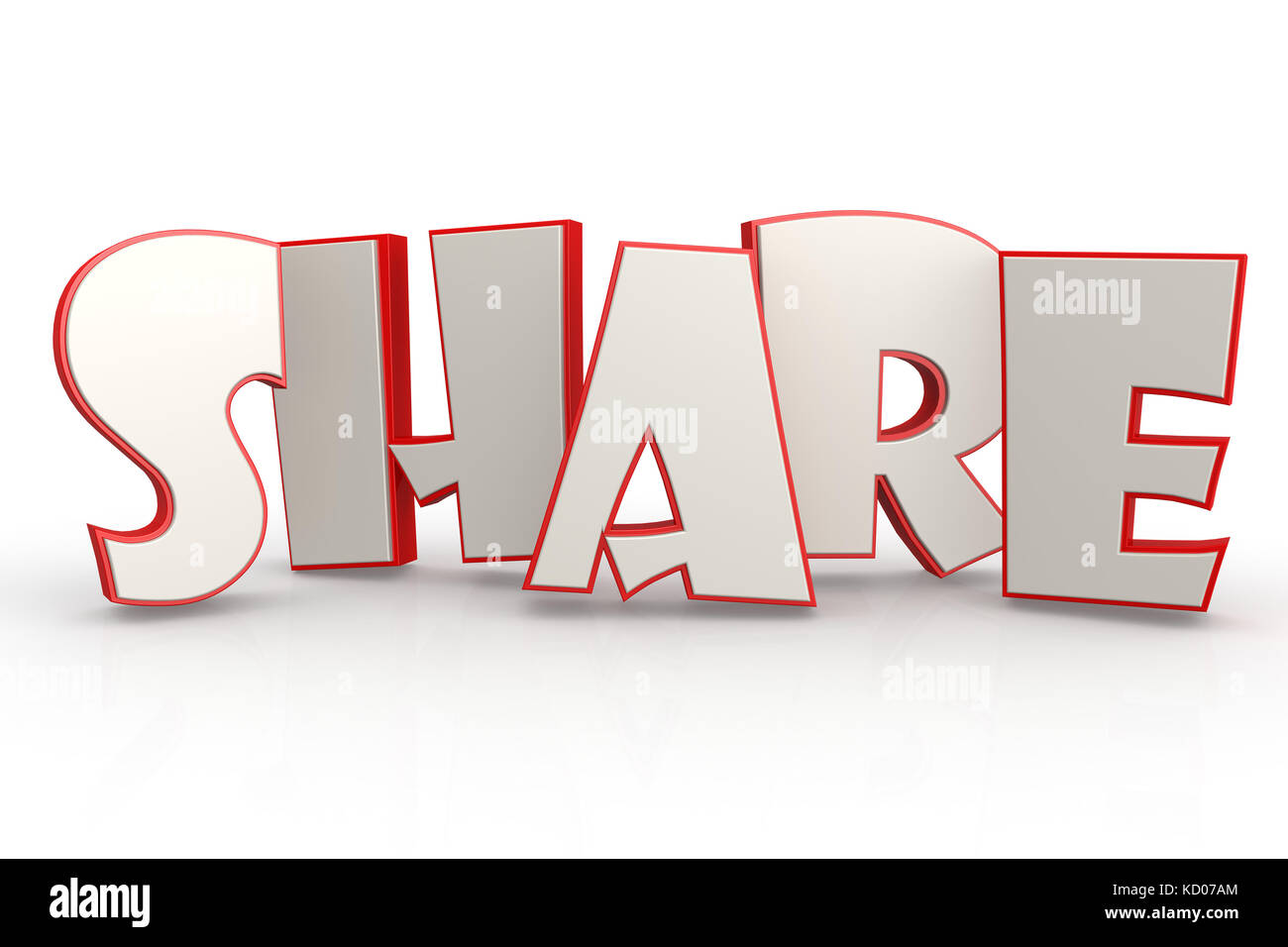 Share word on white background image with hi-res rendered artwork that ...