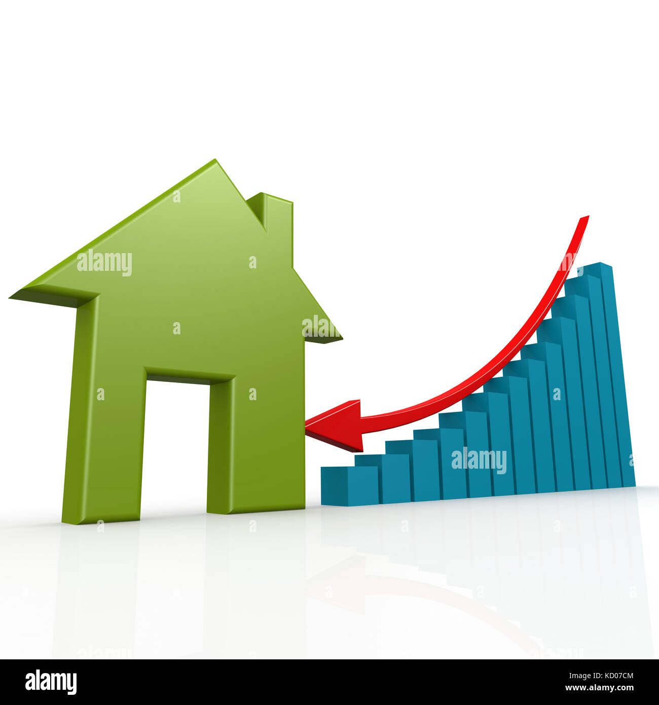 Graph going down Cut Out Stock Images & Pictures - Alamy
