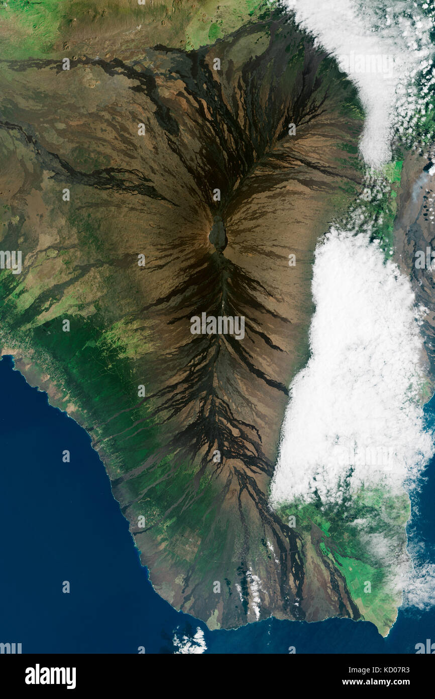 Mauna Loa Volcano Map
