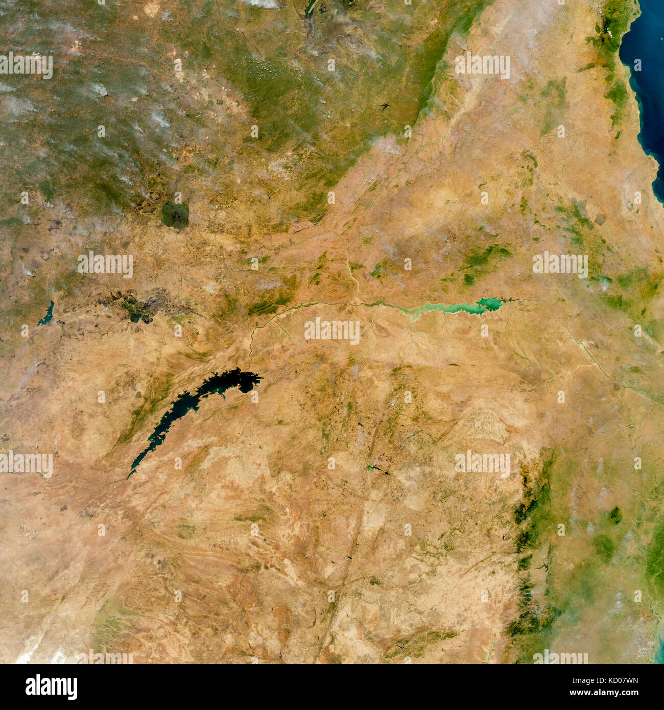Cabora Bassa Reservoir Map