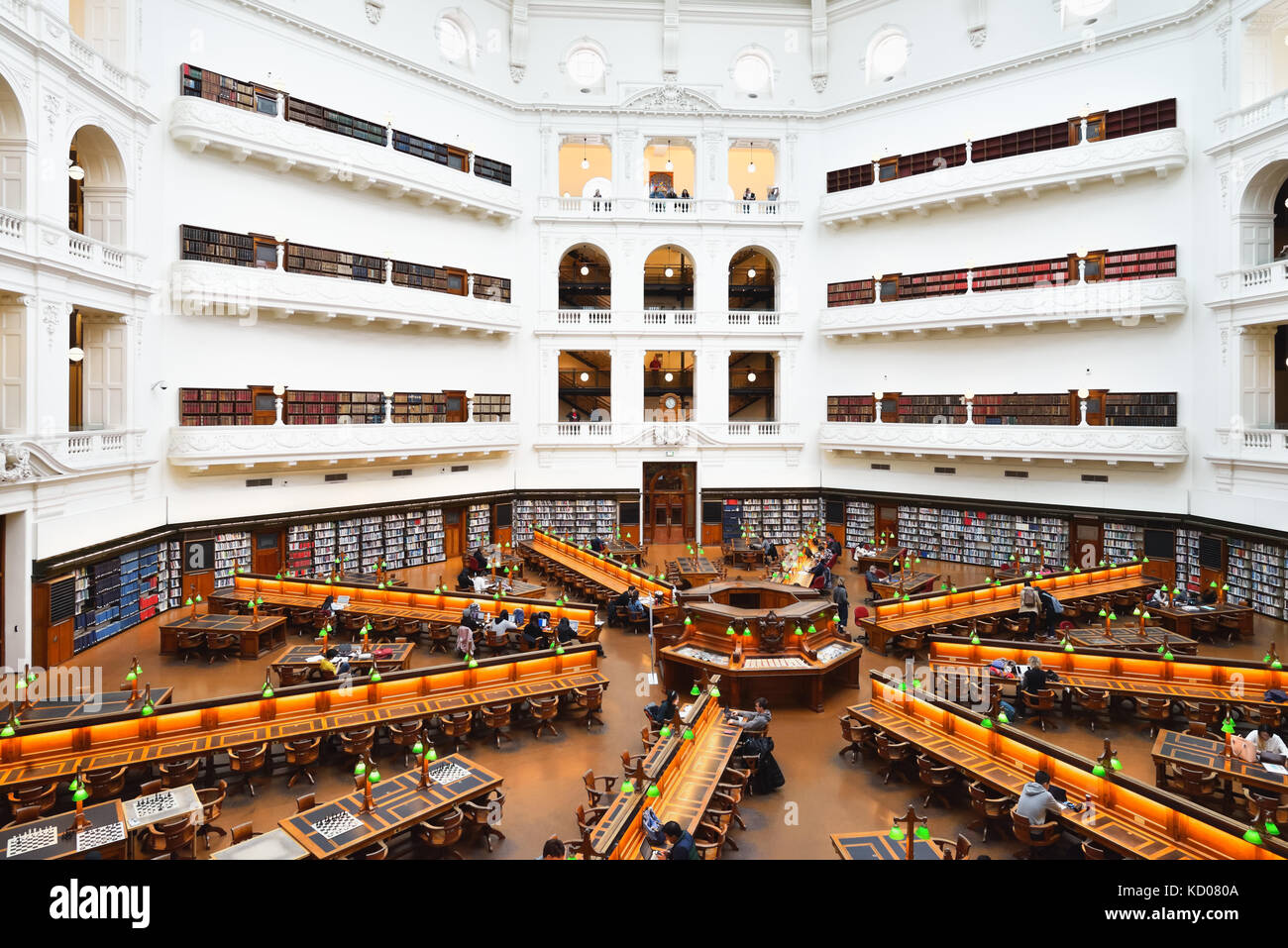 Australia Melbourne: State Library of Victoria, the La Trobe Reading ...