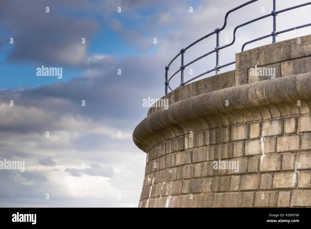 Coastal defences at Filey in the United Kingdom . A symbol of strength ...