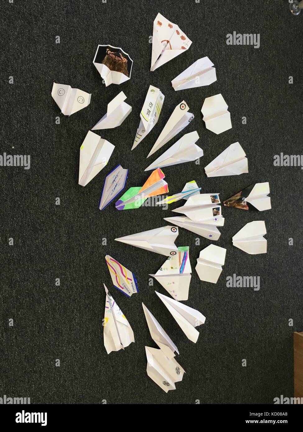 Paper plane throwing competition hi-res stock photography and images ...