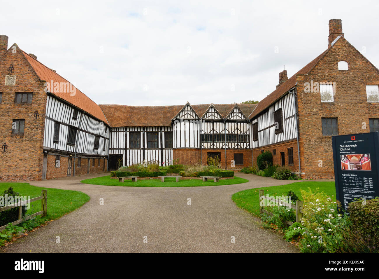 Medieval timber framed manor house, Gainsborough Old Hall, Lincolnshire ...