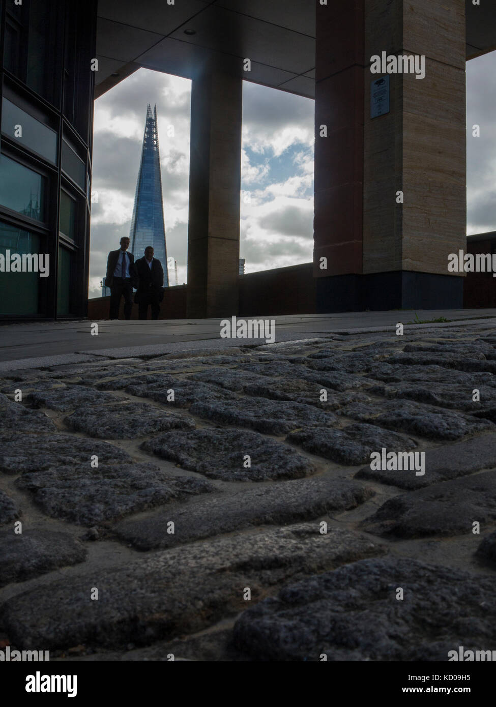 An unusual view of the Shard from the North Embankment Stock Photo - Alamy