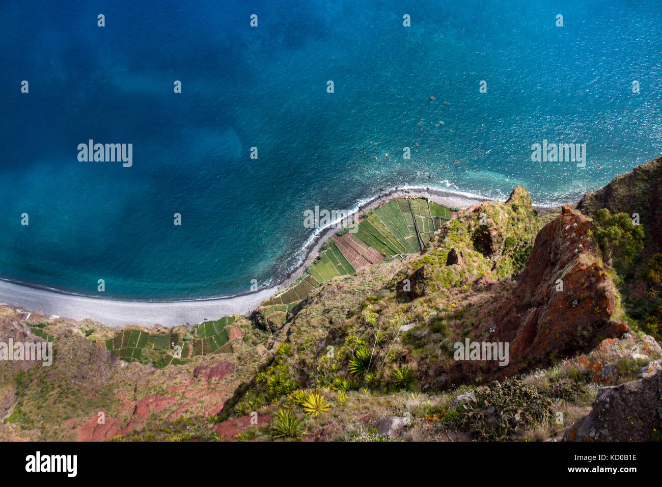 View of the famous Cabo Girao viewpoint in Madeira island, Portugal ...