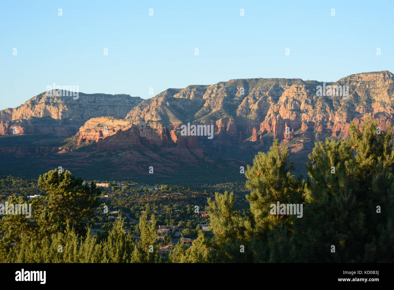 View from Sedona Airport Overlook at Sunset Stock Photo - Alamy