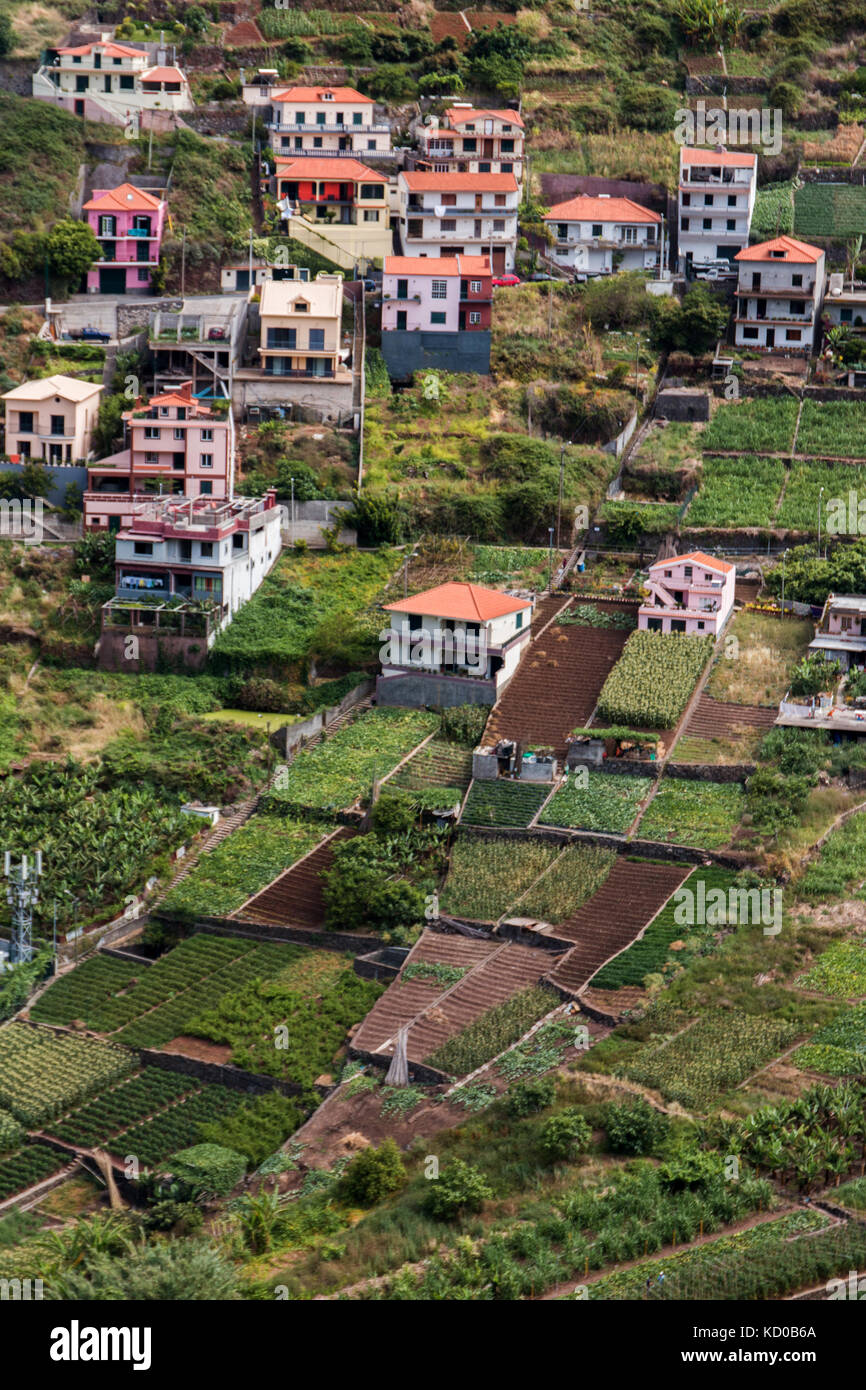 View of small farmland lots viewed from above Stock Photo - Alamy