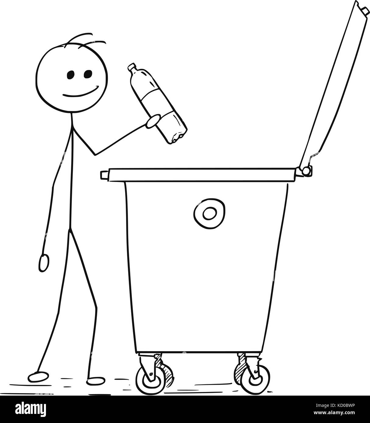 Cartoon Drawing Trash Can High Resolution Stock Photography and Images ...