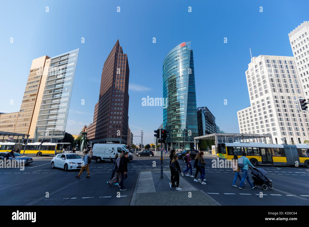 Office facade potsdamer platz hi-res stock photography and images - Alamy