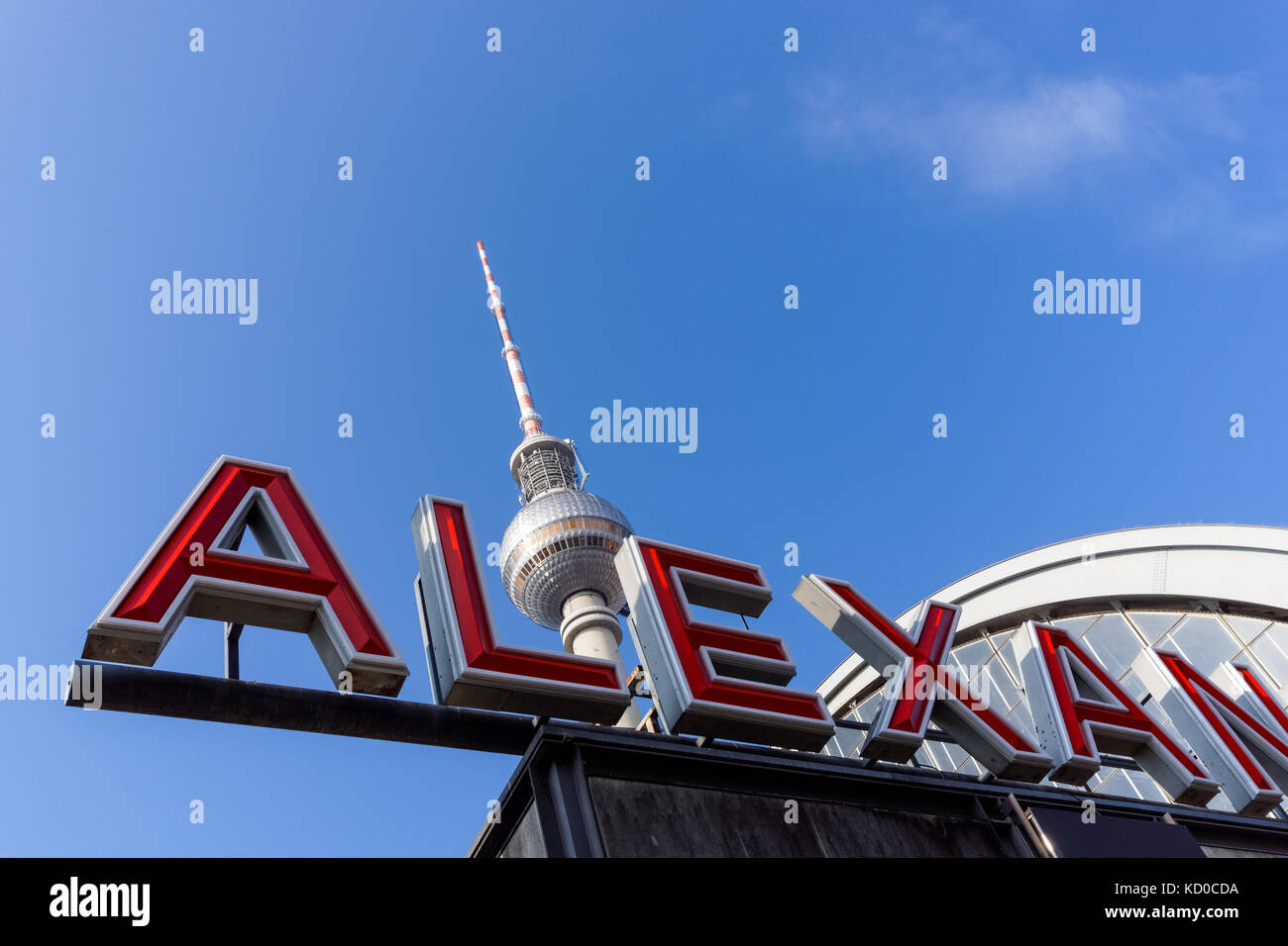 Alexanderplatz station and the Television Tower in Berlin, Germany ...