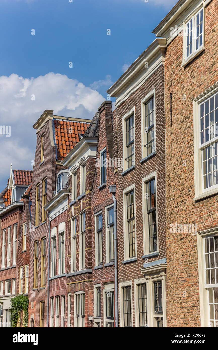 Old houses in the historic center of Leiden, Holland Stock Photo - Alamy
