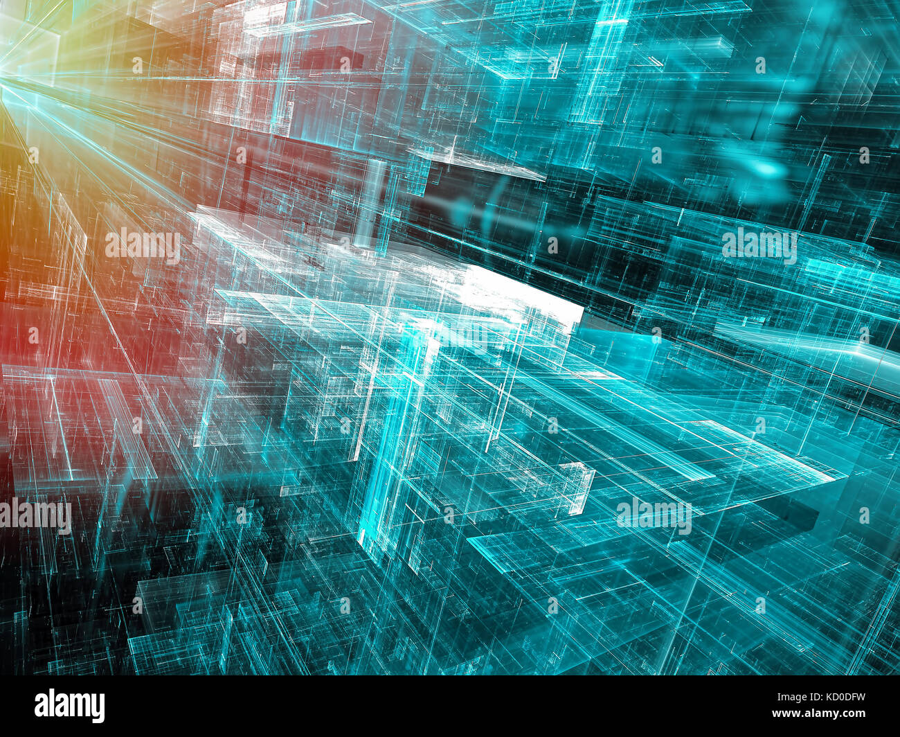 Future tech style background - fractal Stock Photo - Alamy