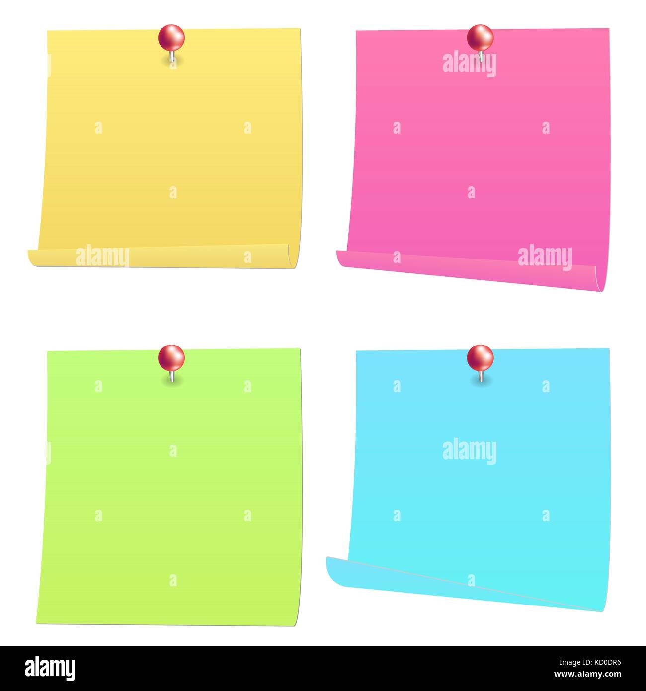 Pin Post It Stock Vector Images - Alamy