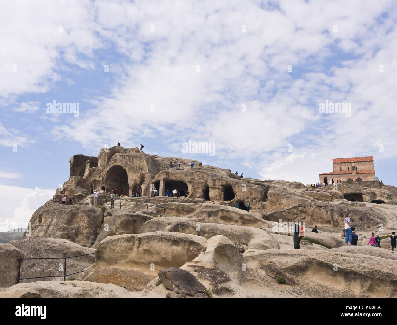 Uplistsikhe cave complex archaeological site near Gori in Georgia one ...