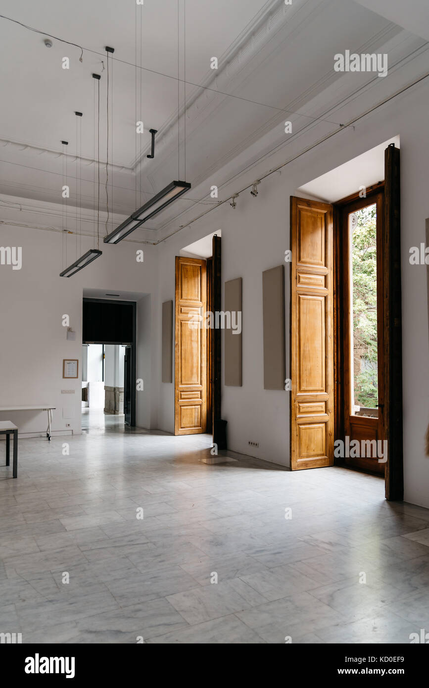 Interior view of design classroom Stock Photo - Alamy