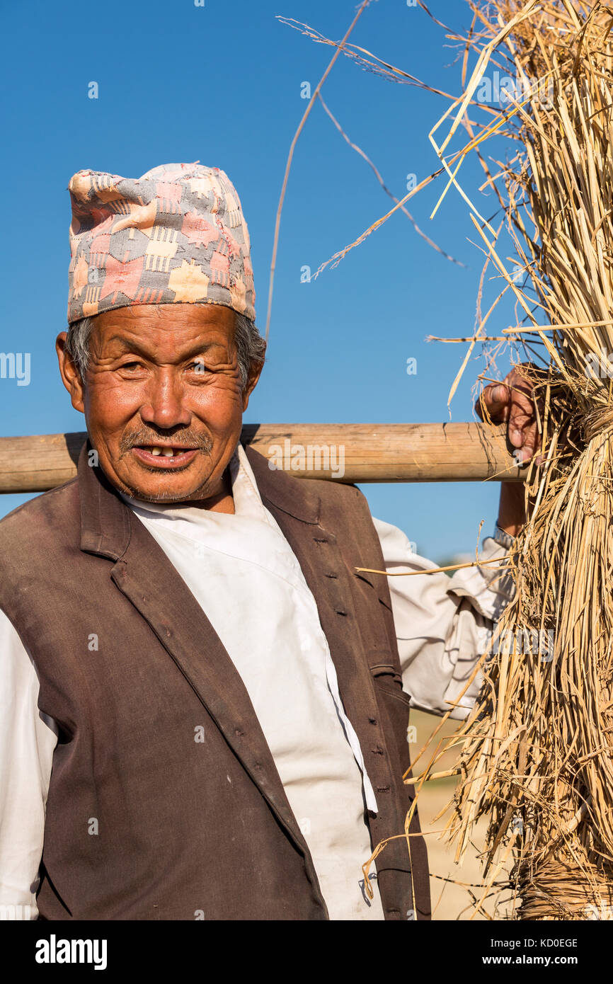 Nepal farmer hi-res stock photography and images - Alamy