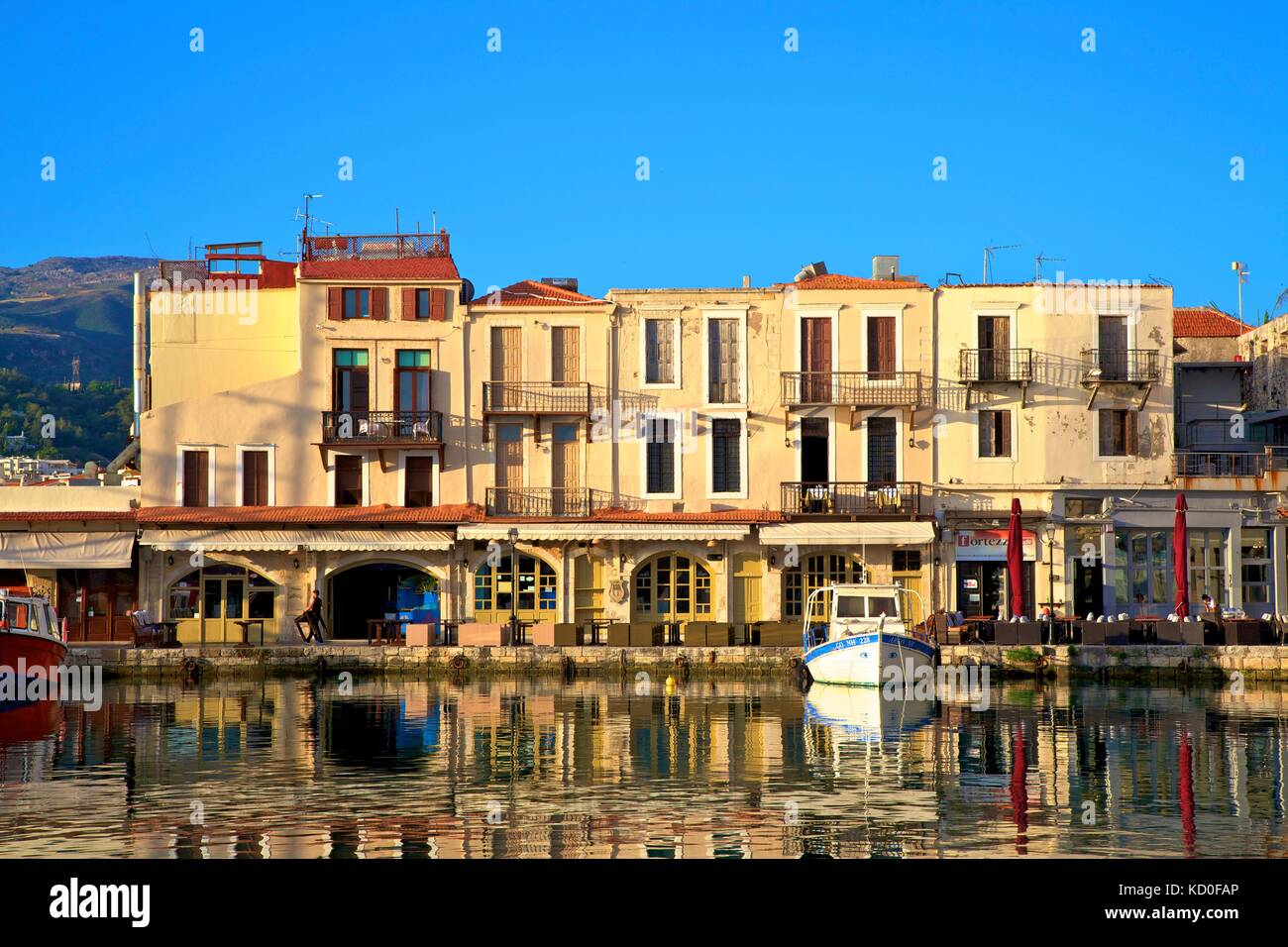 The Harbour at Rethymno, Rethymno, Crete, Greek Islands, Greece, Europe ...
