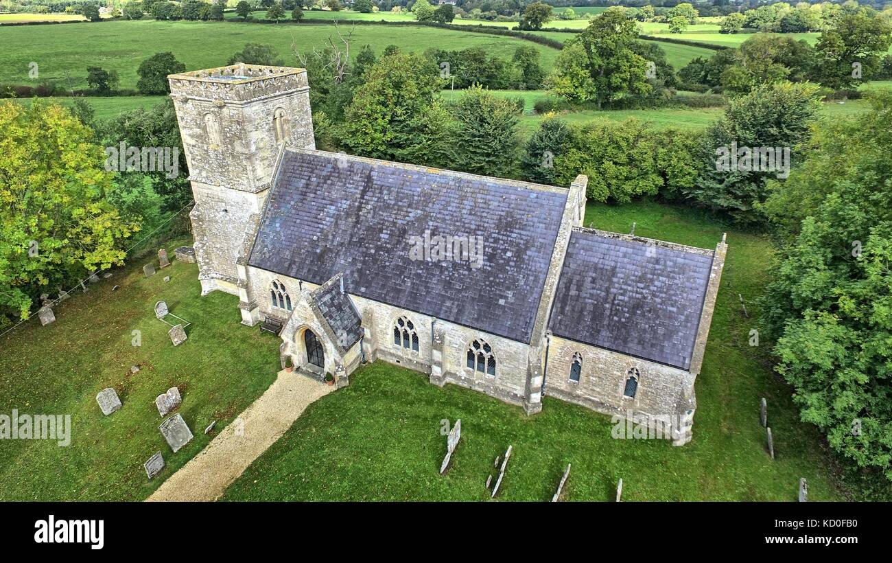 All Saints church, Garsdon Stock Photo - Alamy