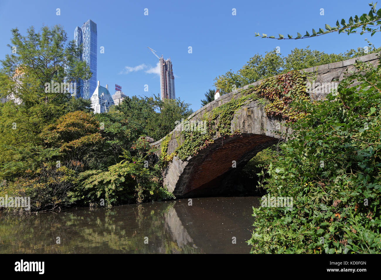 NEW YORK CITY, USA, September 10, 2017 : Gapstow Bridge in Central Park ...