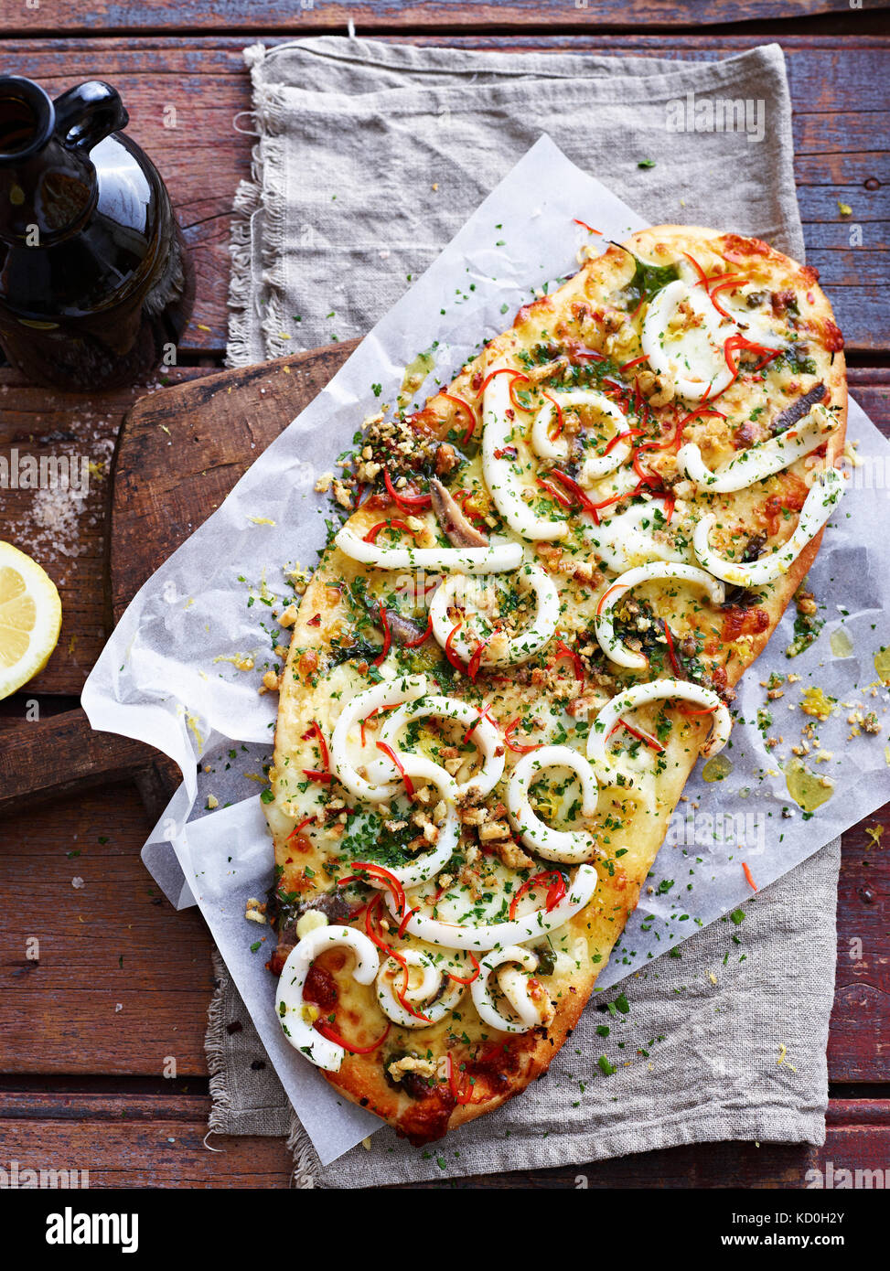 Squid Pizza High Resolution Stock Photography and Images - Alamy