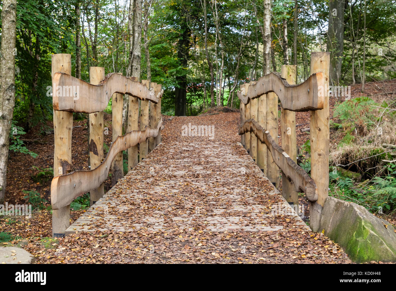 Wooden footbridge hi-res stock photography and images - Alamy