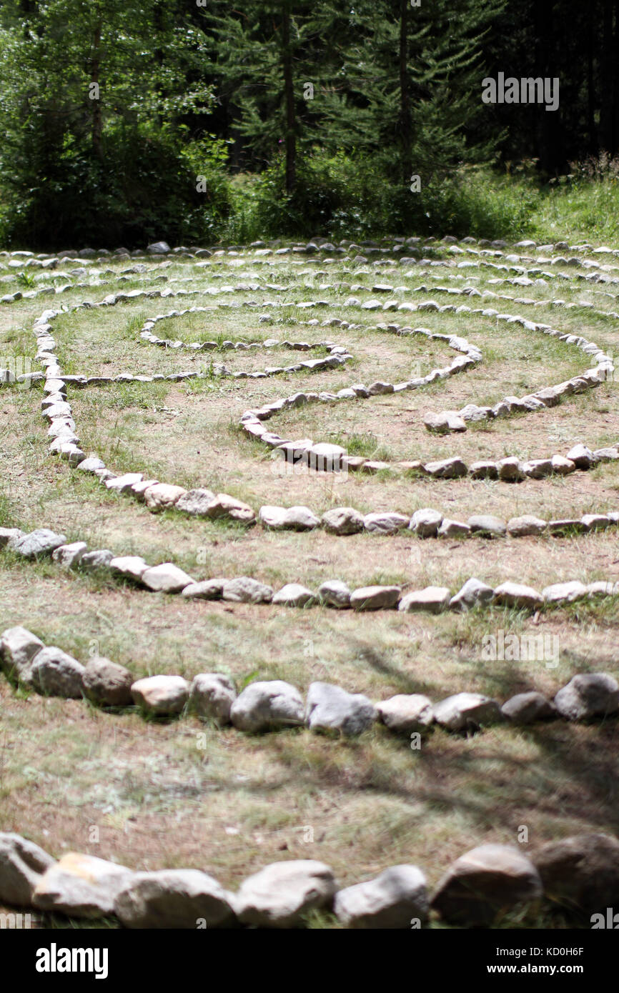 Celtic labyrinth maze hi-res stock photography and images - Alamy