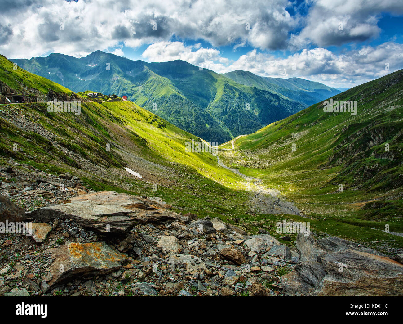 Mountain landscape. Carpathian Mountains in Romania Stock Photo - Alamy
