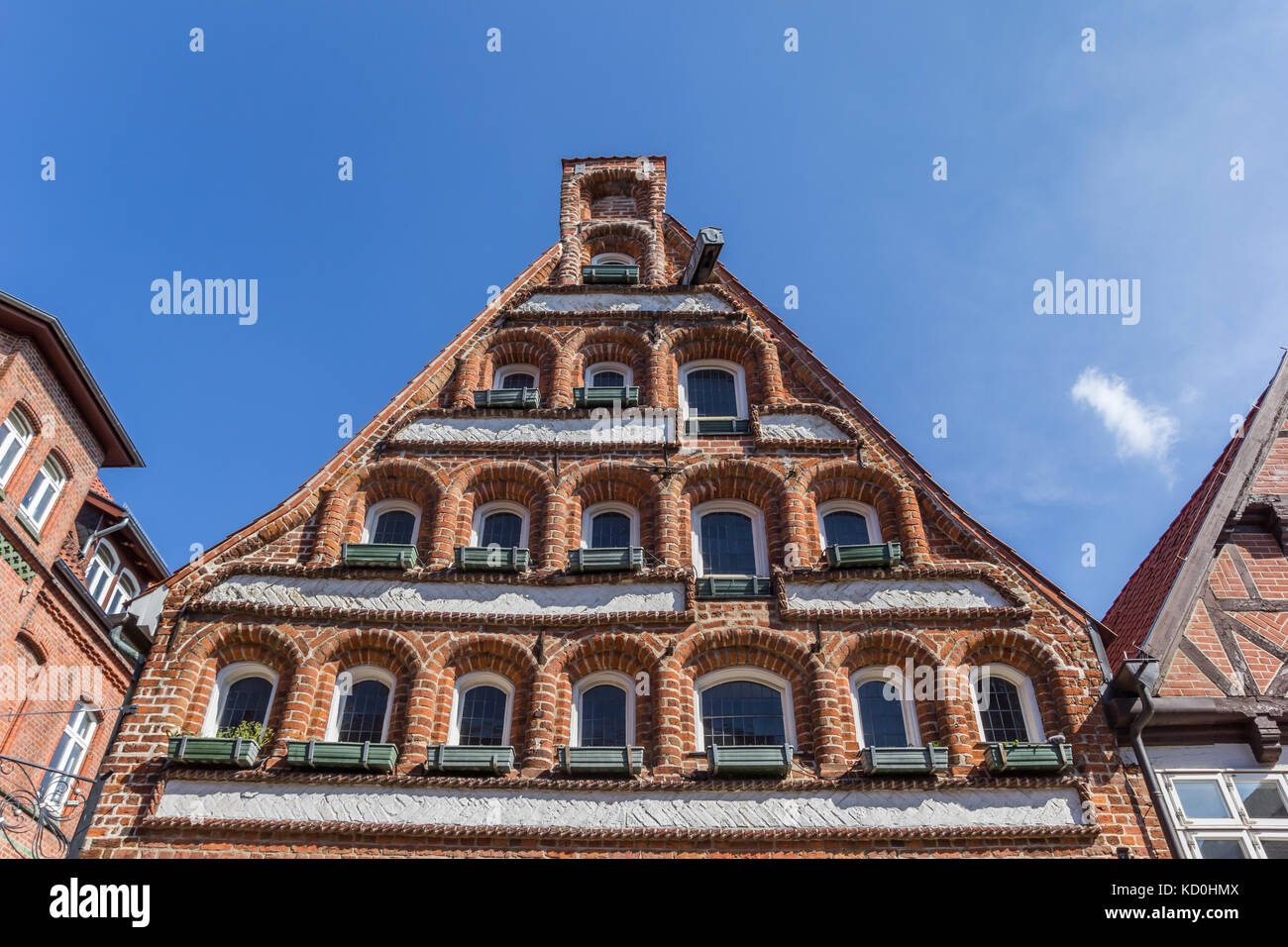 Facade of a historic house in Luneburg, Germany Stock Photo - Alamy