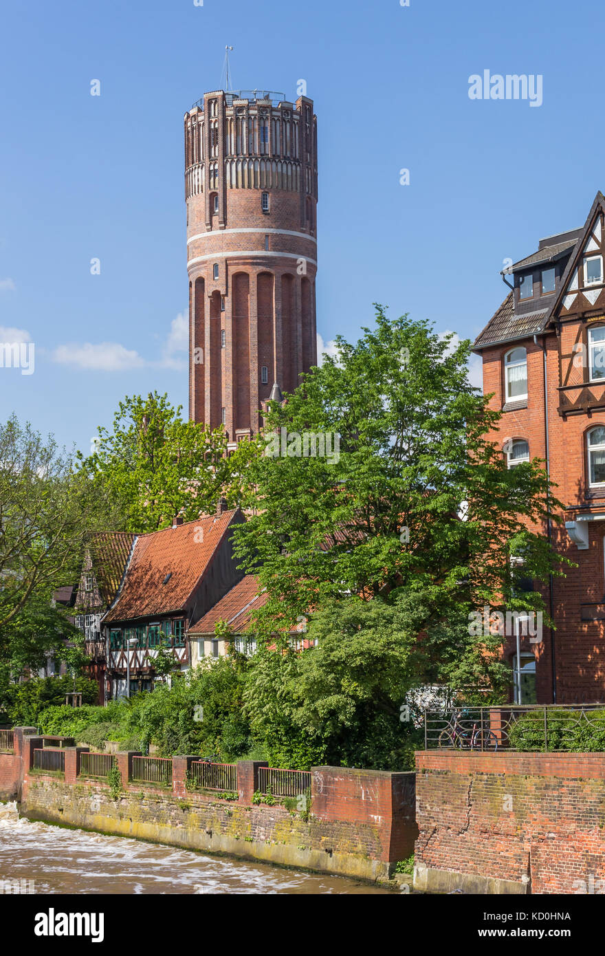 Water tower in the historic center of Luneburg, GErmany Stock Photo - Alamy