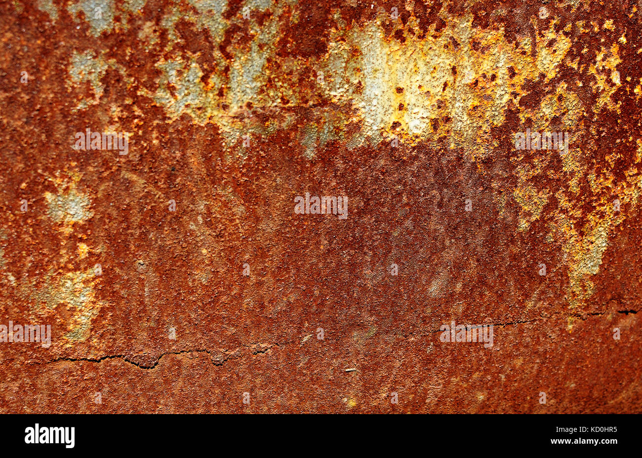 Texture of an old rusted metal iron sheet. Detailed rust texture ...