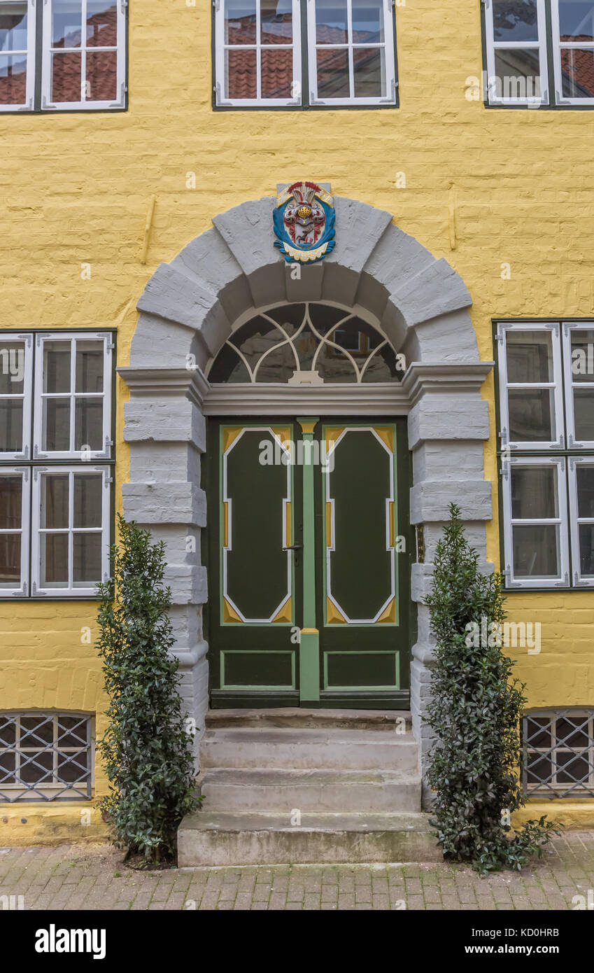Colorful entrance of an old house in Luneburg, Germany Stock Photo - Alamy