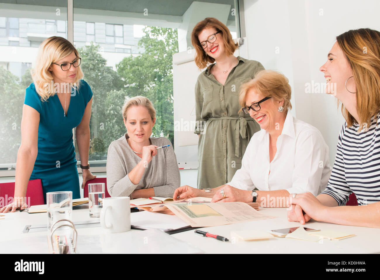 Businesswomen at meeting Stock Photo - Alamy