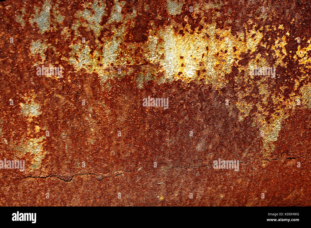 Texture of an old rusted metal iron sheet. Detailed rust texture ...