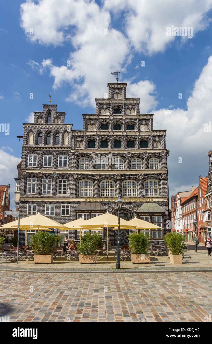 Chamber of Commerce at the central square of Luneburg, Germany Stock ...
