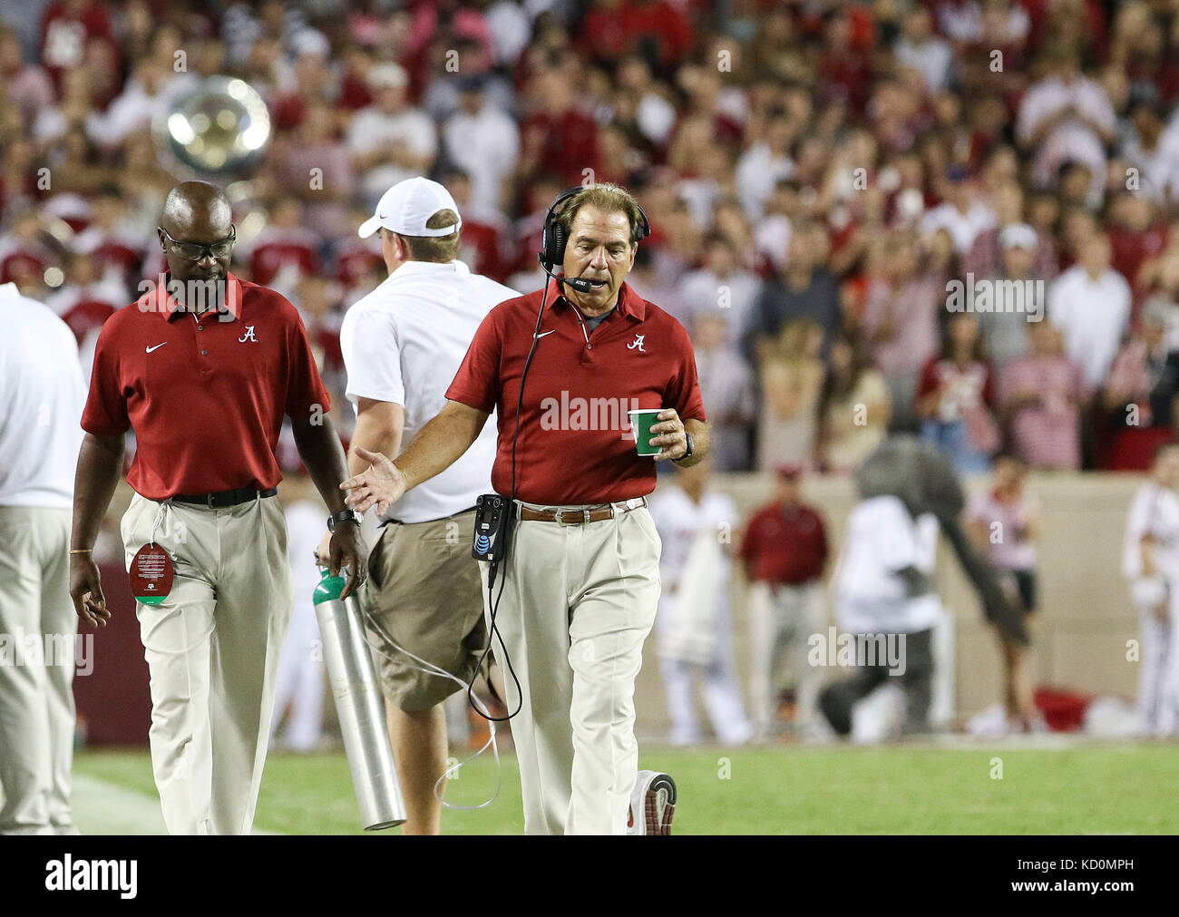 October 6, 2017: Alabama Crimson Tide head coach Nick Saban during the ...