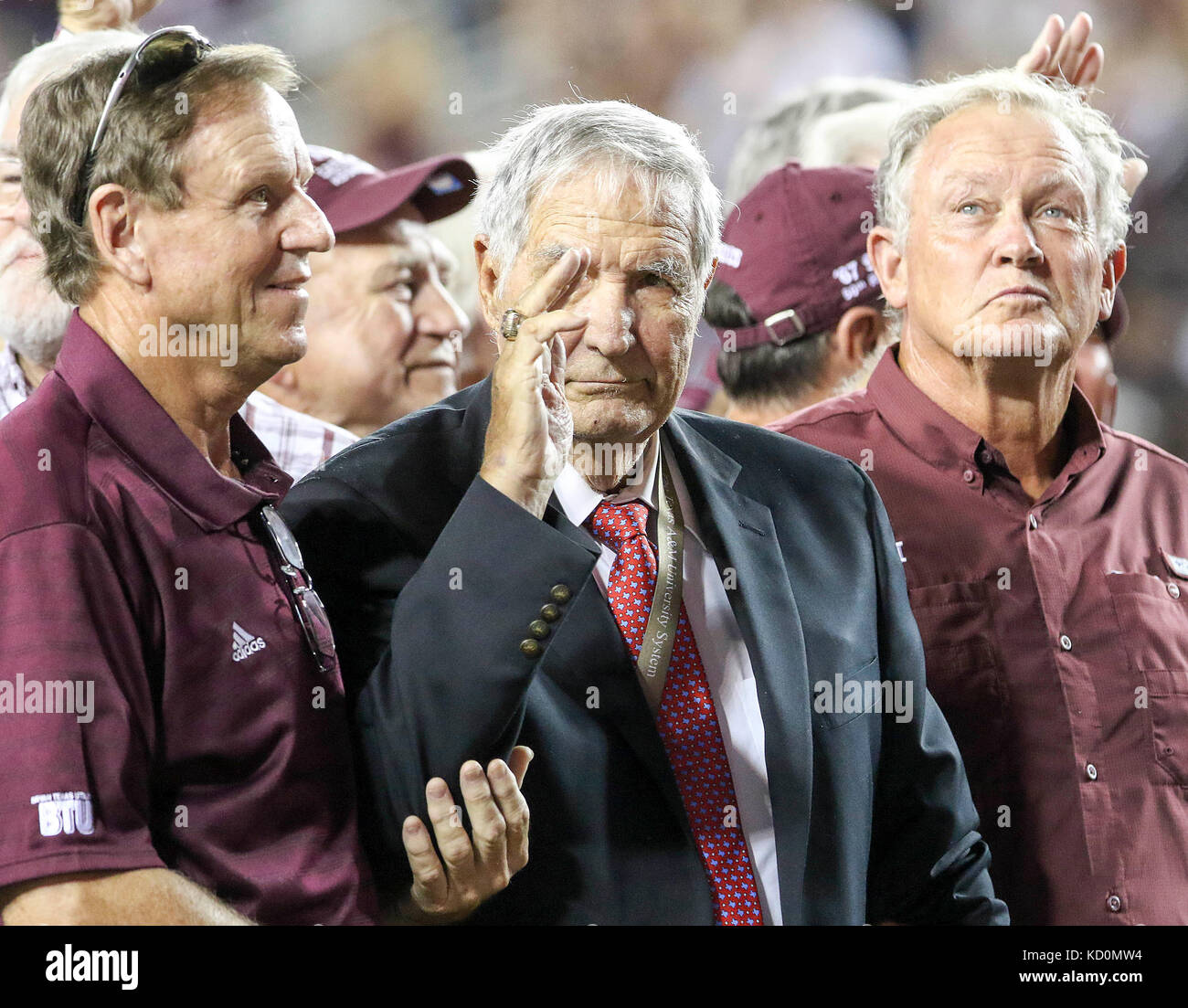 October 6, 2017: Former Texas A&M Aggies coach Gene Stallings during ...
