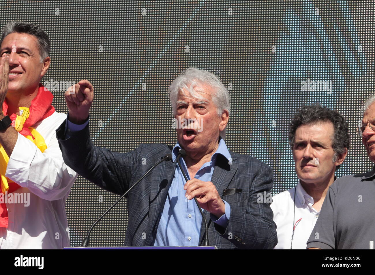 during march to protest the Catalan government's push for secession ...