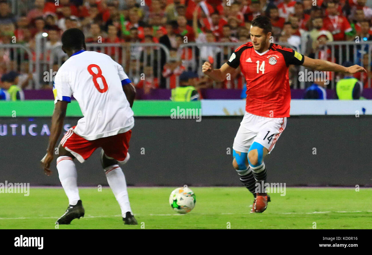 Alexandria, Alexandria, Egypt. 8th Oct, 2017. Egyptian players and ...
