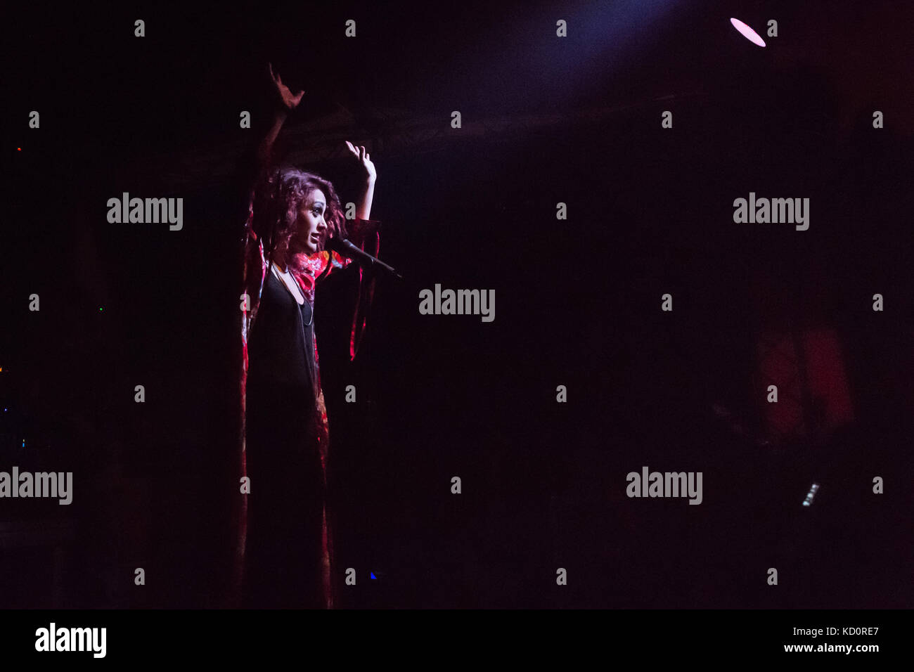 Milan, Italy. 6th October 2017. Rock singer Alteria perform at Legend ...