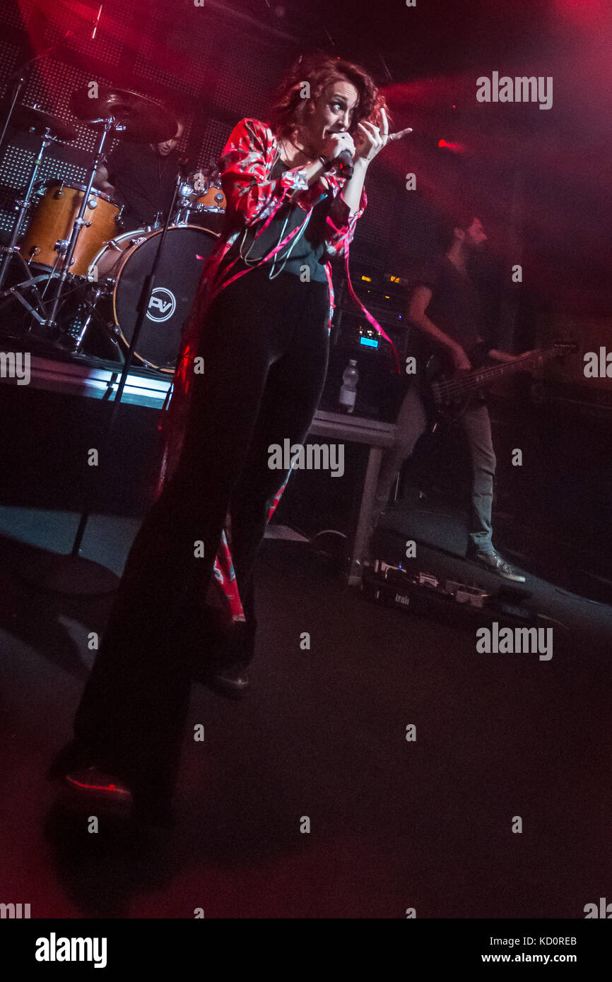 Milan, Italy. 6th October 2017. Rock singer Alteria perform at Legend ...